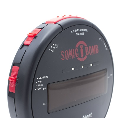 Sonic Bomb Alarm Clock with Shaker - AmplifiedTelephones.co.uk